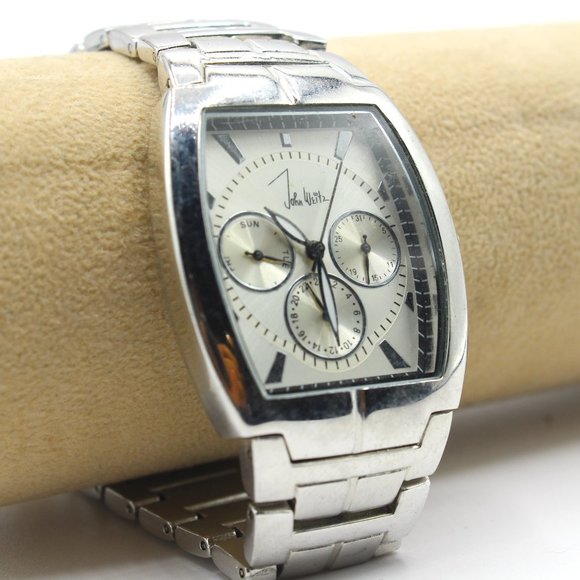John Weitz | Accessories | Vintage John Weitz Mens Classic Silver Tone ...